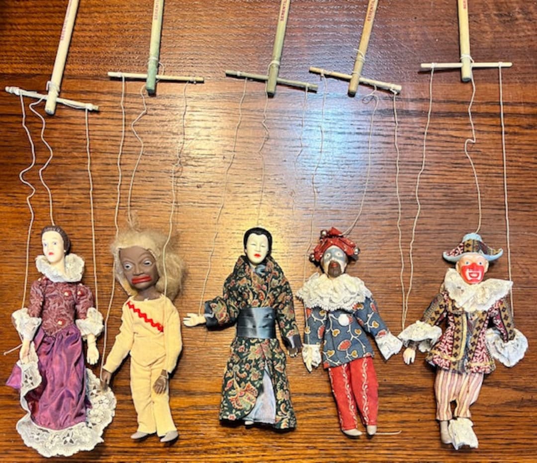 1970s 5 Marionette Puppetsadvertising Serentil - Etsy