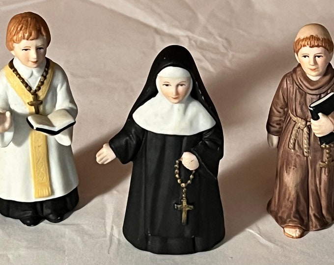 Lefton China Priest Monk Nun - Etsy