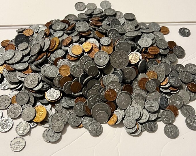 School Money Play Bills and Coins - Etsy