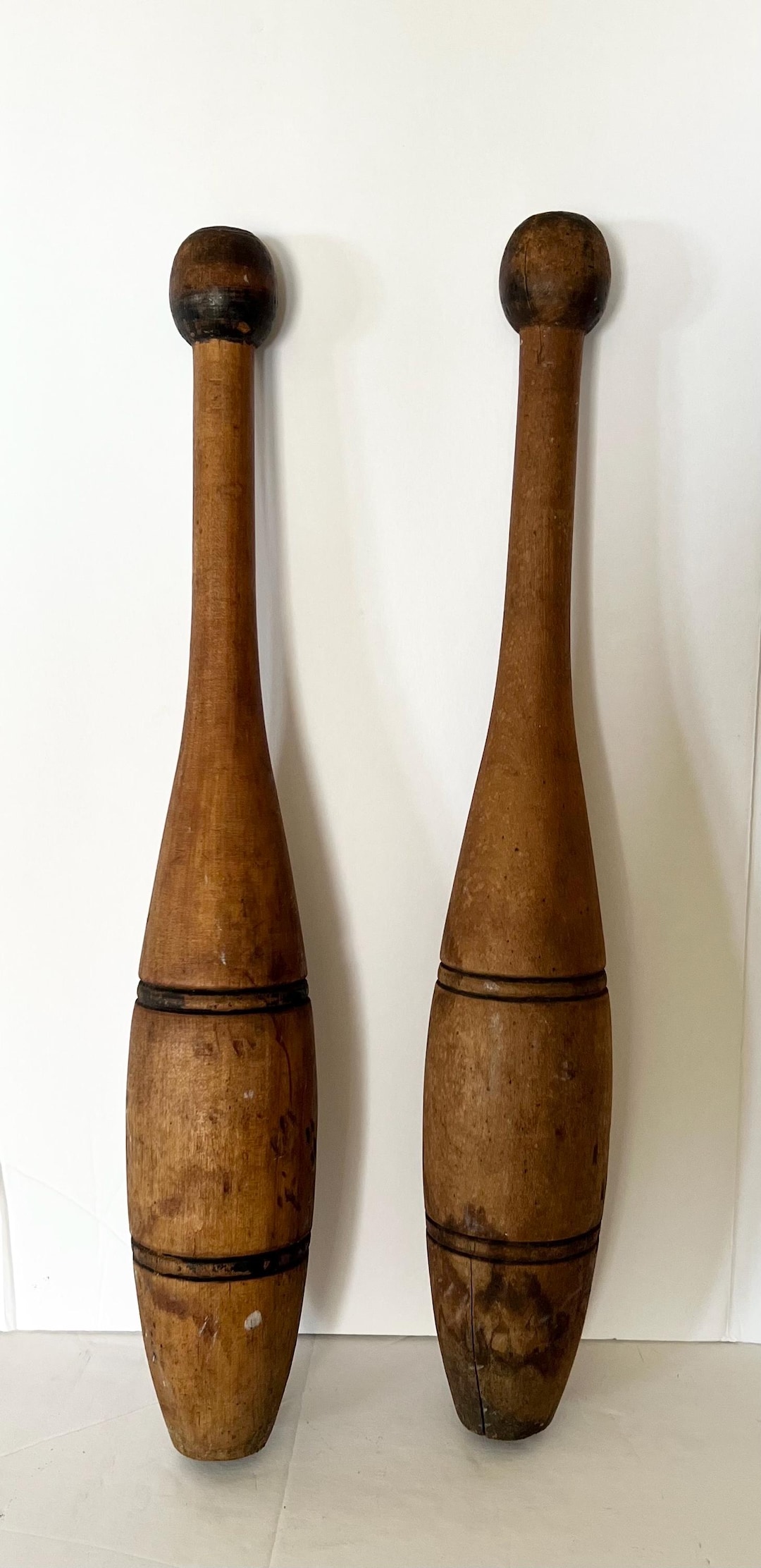 Vintage Circus Juggling Pins Wood - Etsy