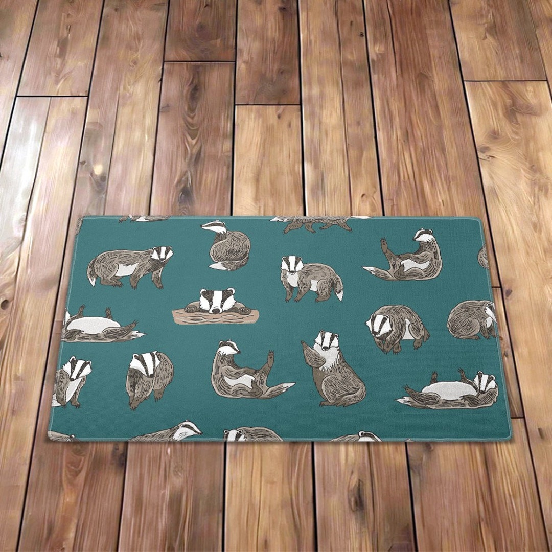Badger Doormat, Badger Gift, Badger Door Mat, Badger Welcom Mat, Badger ...