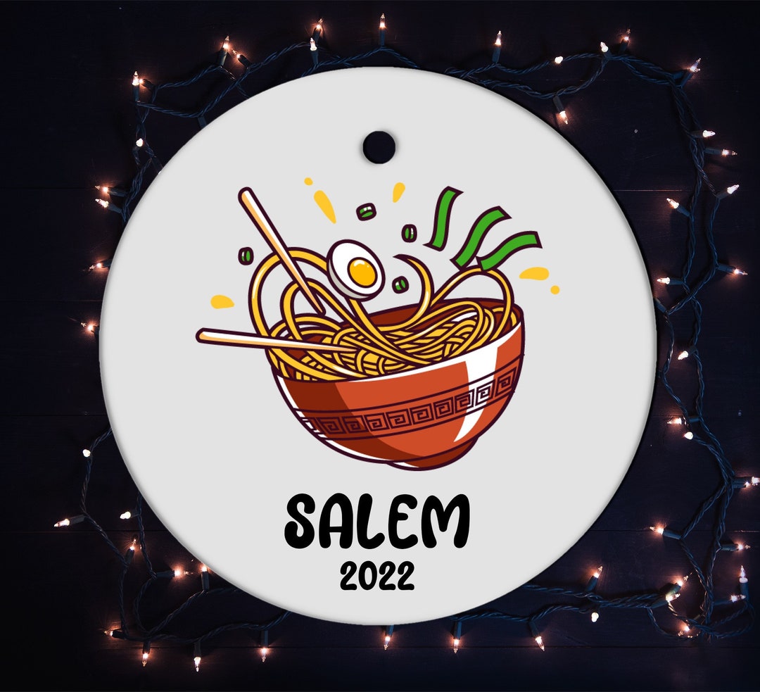 Ramen Christmas Tree Ornament, Ramen Personalized Gift, Ramen Christmas ...