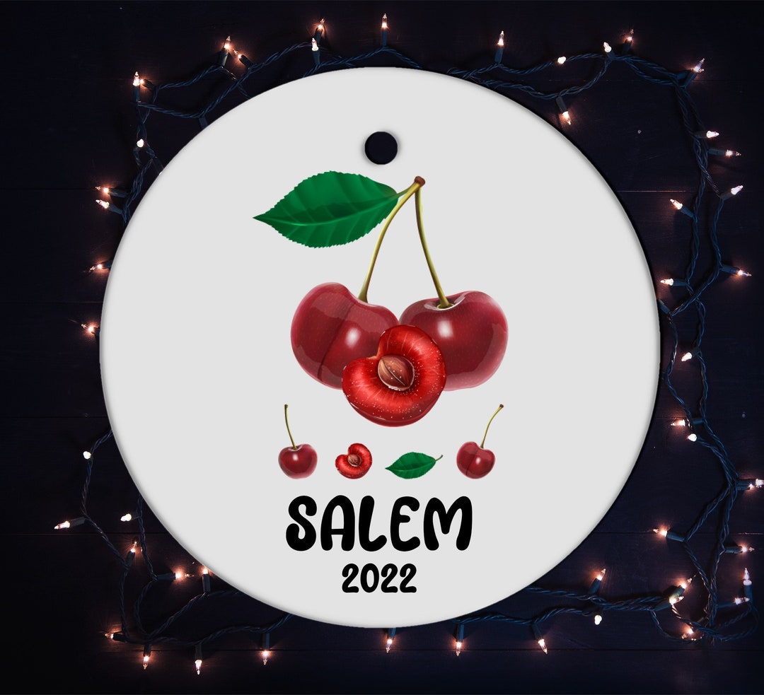 Cherry Christmas Tree Ornament, Cherry Personalized Gift, Cherry ...