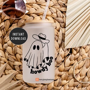 Howdy Boo Digital File, Cowboy Cowgirl Ghost, Western Boho, Halloween ...
