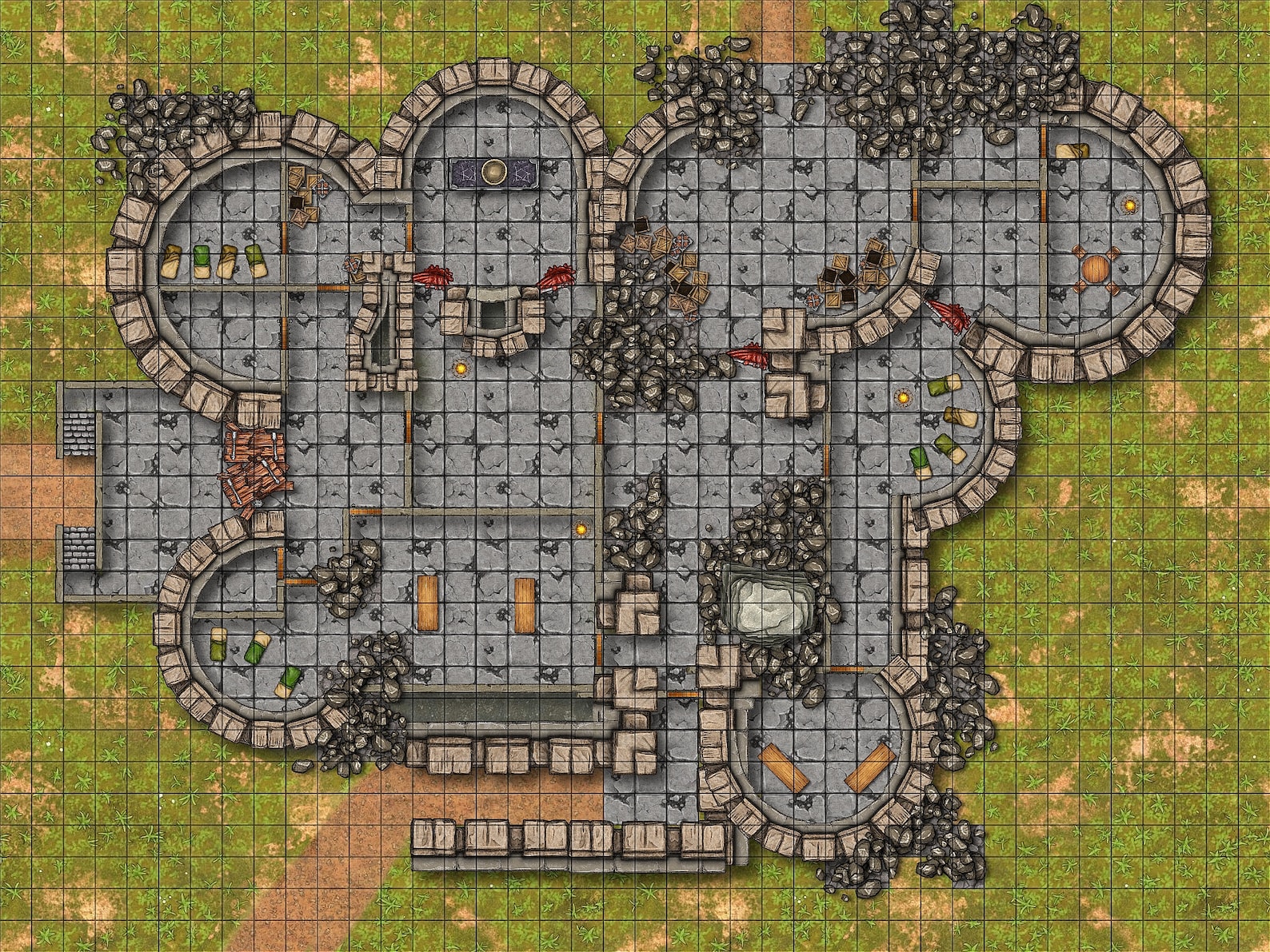 Cragmaw Castle Battle Map, Lost Mine of Phandelver (digital Download ...