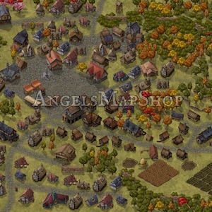 Phandalin Town Map, Dnd Maps, Town Maps. Bundle of With Text and ...