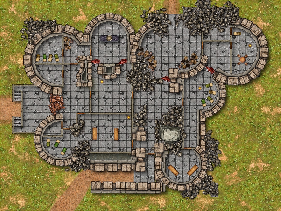 Lost Mine of Phandelver Goblin Arrows, Map, Cragmaw Castle Battle Map ...