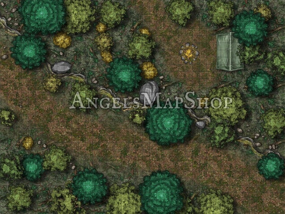 Forest Battle Map Town Map Dnd Maps Town Maps Continent - Etsy Canada
