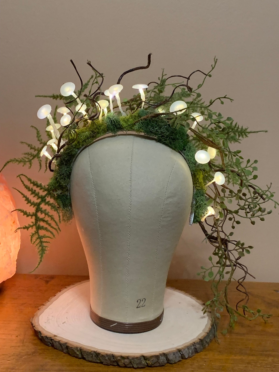 Light up Mushroom Crown: Cottagecore Fairy Woodland Rave Crown - Etsy
