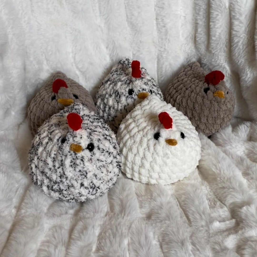 Crochet Chicken Plushie Farm Chickens Mini Amigurumi Cute - Etsy