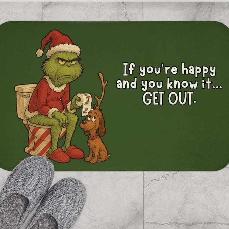 Grinch Bathroom - Etsy