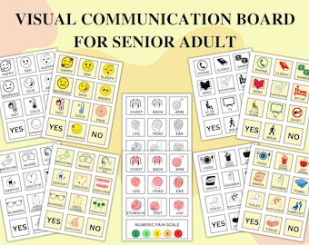 Communication Cards Adult - Etsy UK