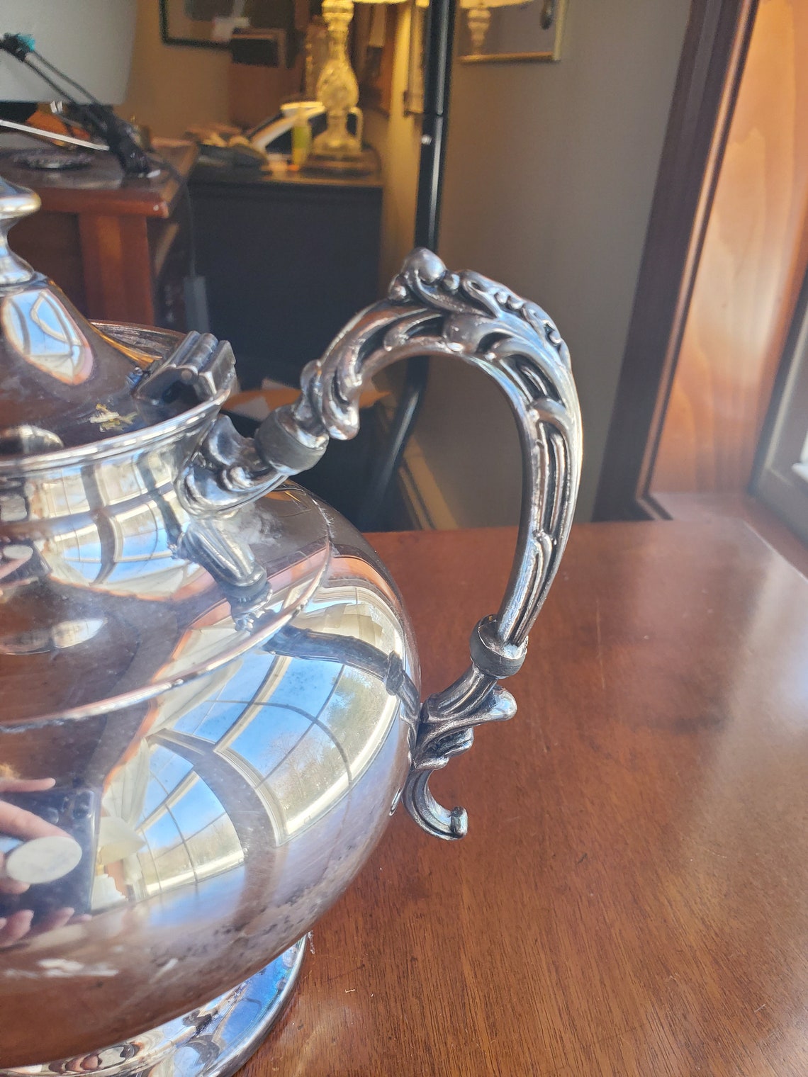 Vintage Silver on Copper Teapot by Sheridan Silver Co - Etsy