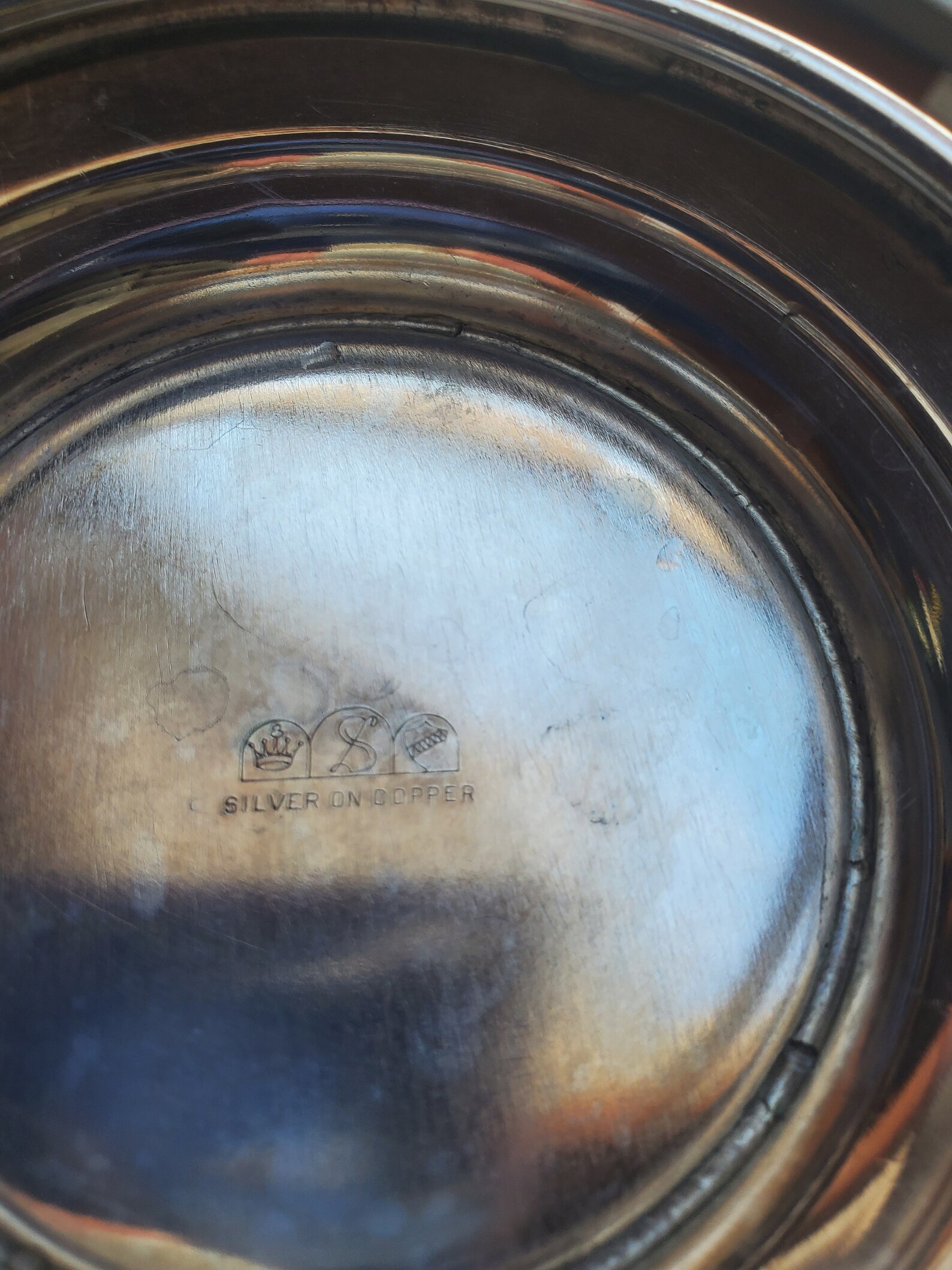 Vintage Silver on Copper Teapot by Sheridan Silver Co - Etsy