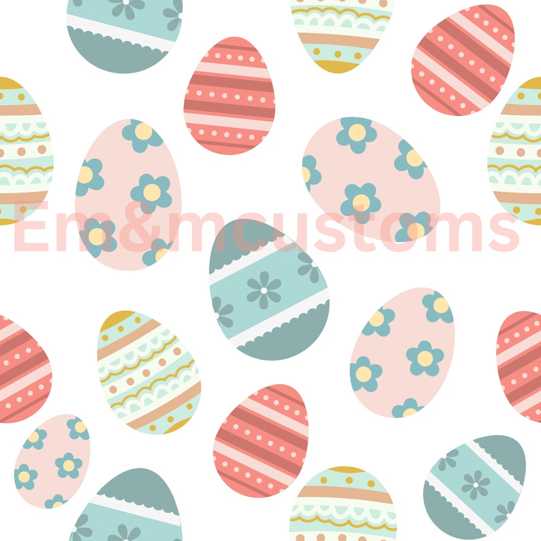 Easter Egg Seamless PNG Pattern - Etsy