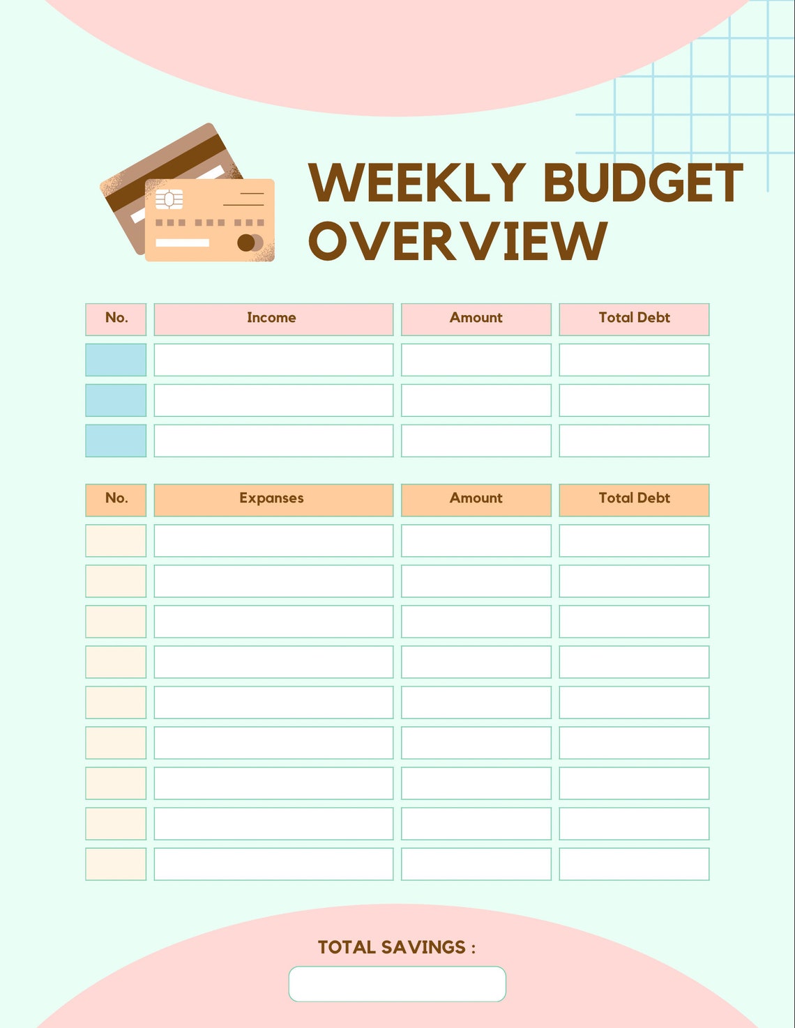 Budget Planner Kit, Printable Budget Planner Templates Bundle, Monthly ...
