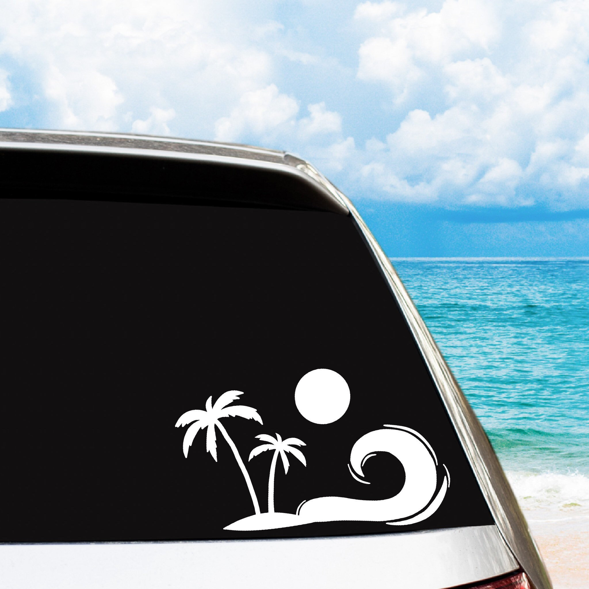 Wave Decal Car Decal Bumper Sticker Vinyl Decal - Etsy