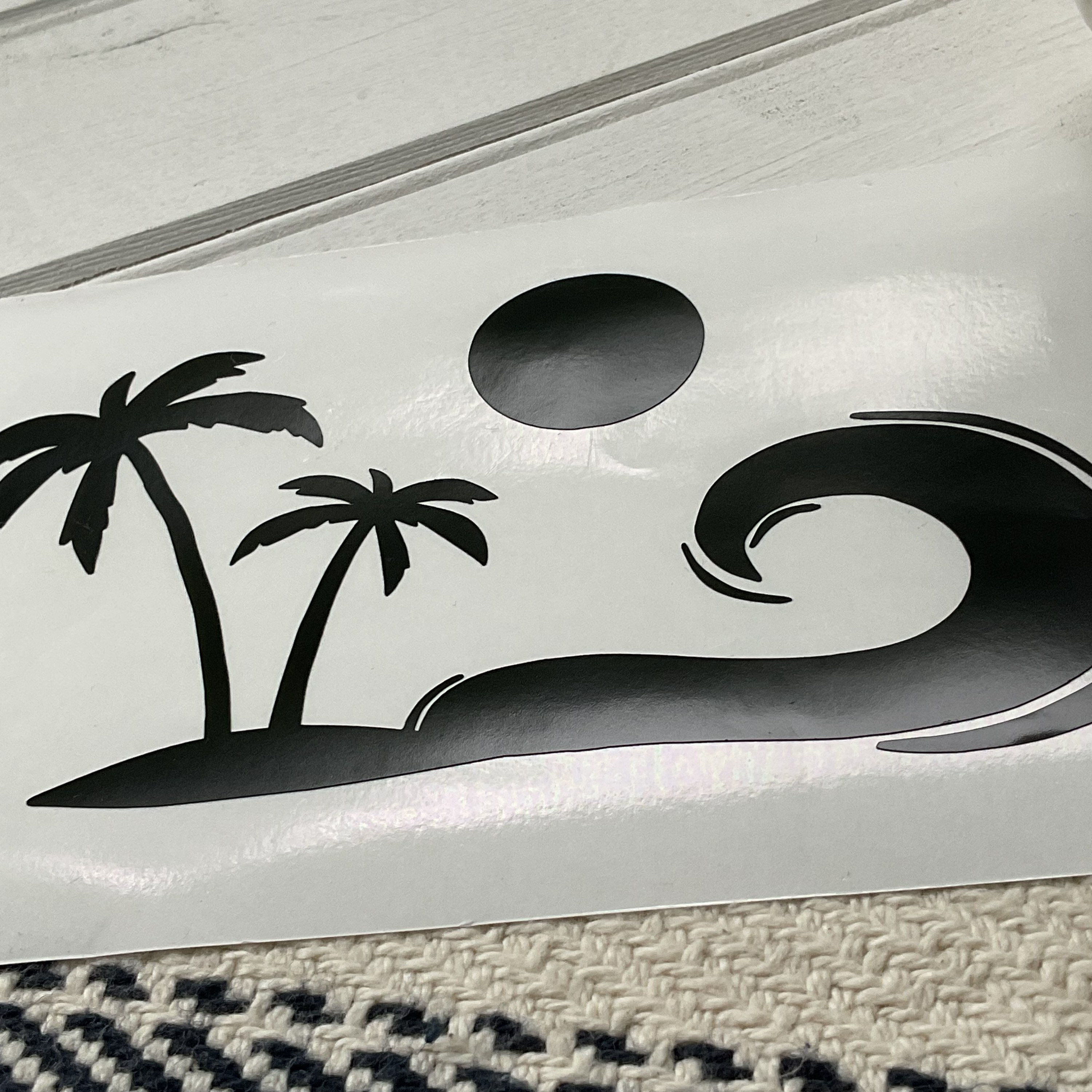 Wave Decal Car Decal Bumper Sticker Vinyl Decal - Etsy