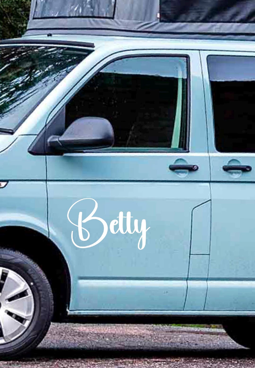 Campervan Name Decal, Car Name Sticker, Motorhome Decal, Personalised ...
