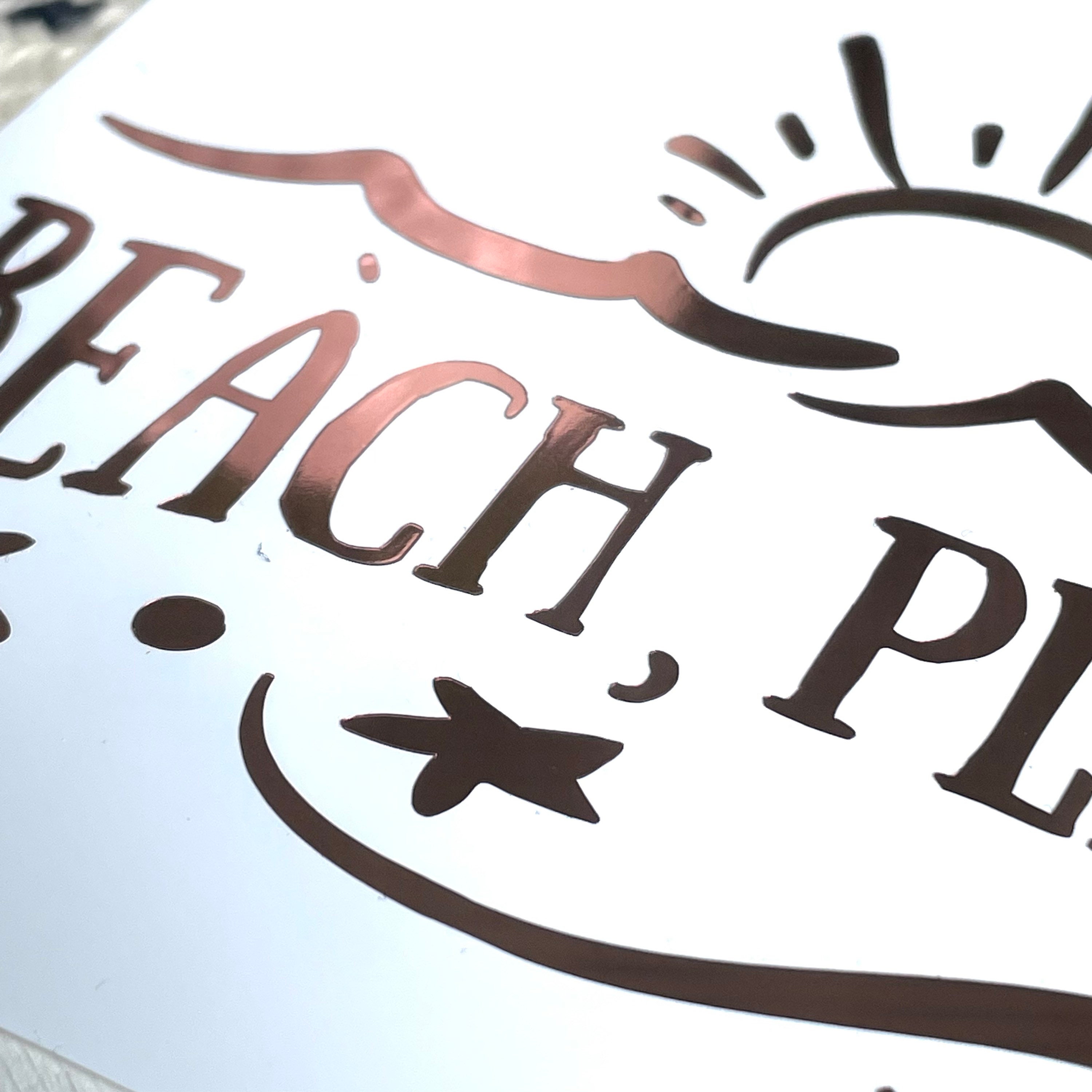 Beach Please Decal Car Decal Bumper Sticker Vinyl Decal - Etsy