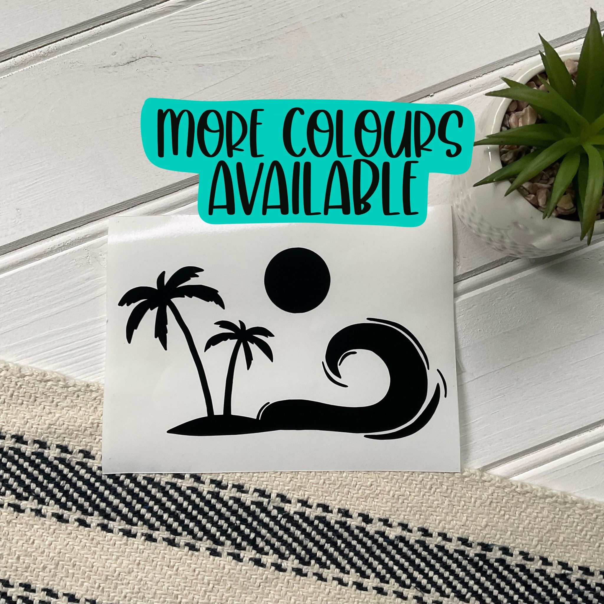 Wave Decal Car Decal Bumper Sticker Vinyl Decal - Etsy