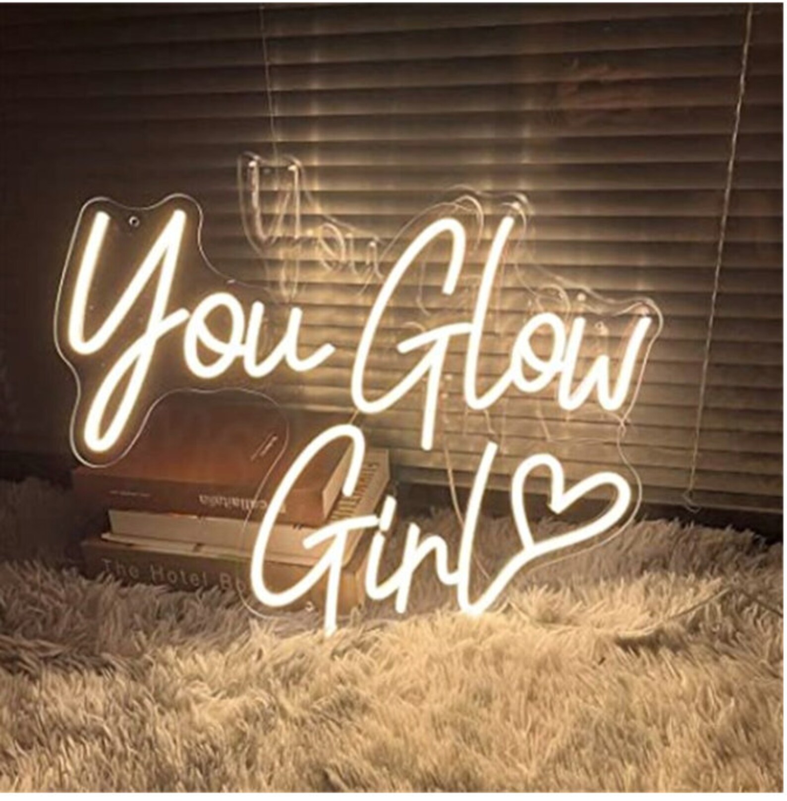 Neon Light up Sign You Glow Girl Salon Decor Bathroom - Etsy