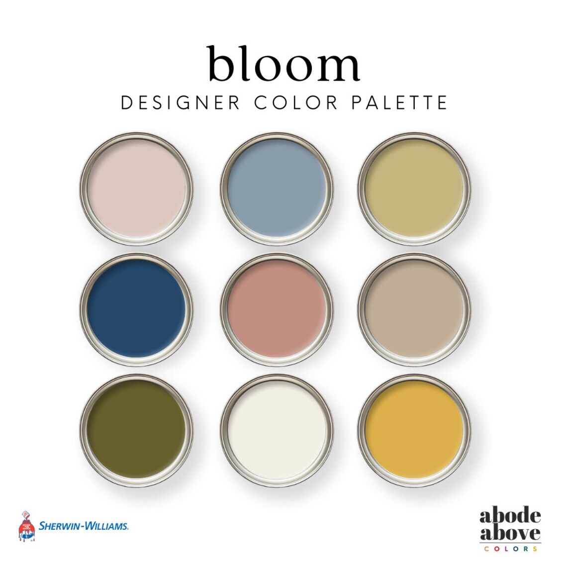 Bloom - Home Color Palette | Sherwin Williams Whole House Color Scheme ...