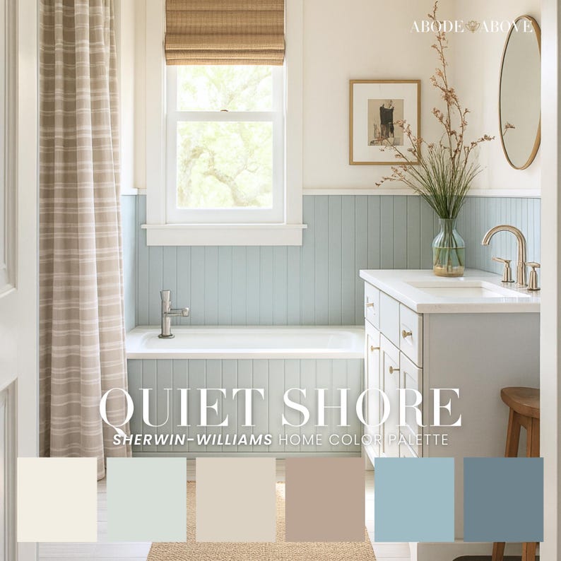 Coastal Paint Color Palette | Sherwin-williams Scandinavian Scheme (PDF ...