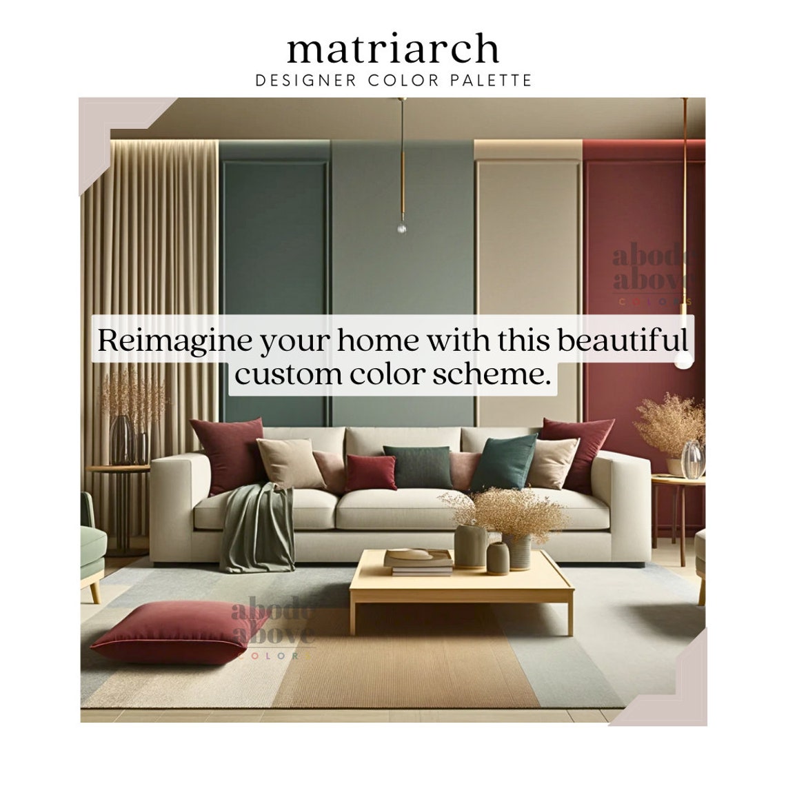 Matriarch Interior Design Color Palette Hex Codes for Procreate Paint ...