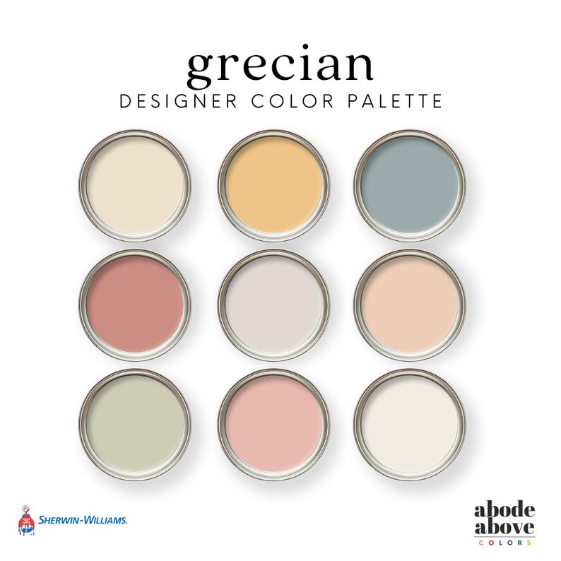 Grecian - Home Color Palette | Sherwin Williams Whole House Color ...