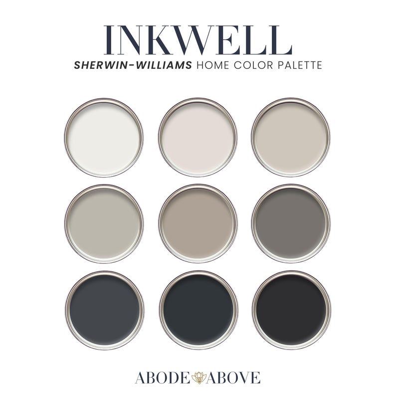 Inkwell Sherwin-williams Whole House Color Scheme | Interior Paint ...