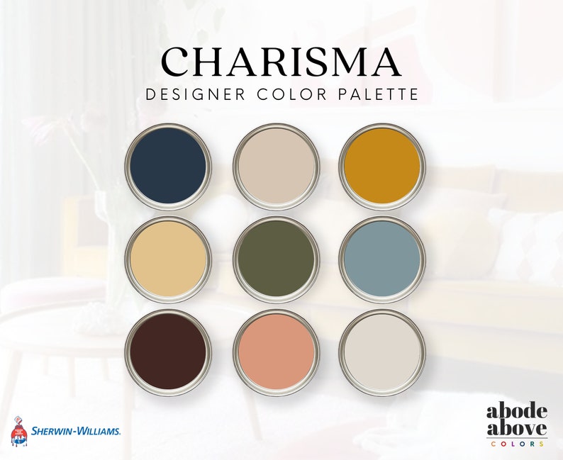 Charisma Interior Design Color Palette With Hex Codes for Procreate ...