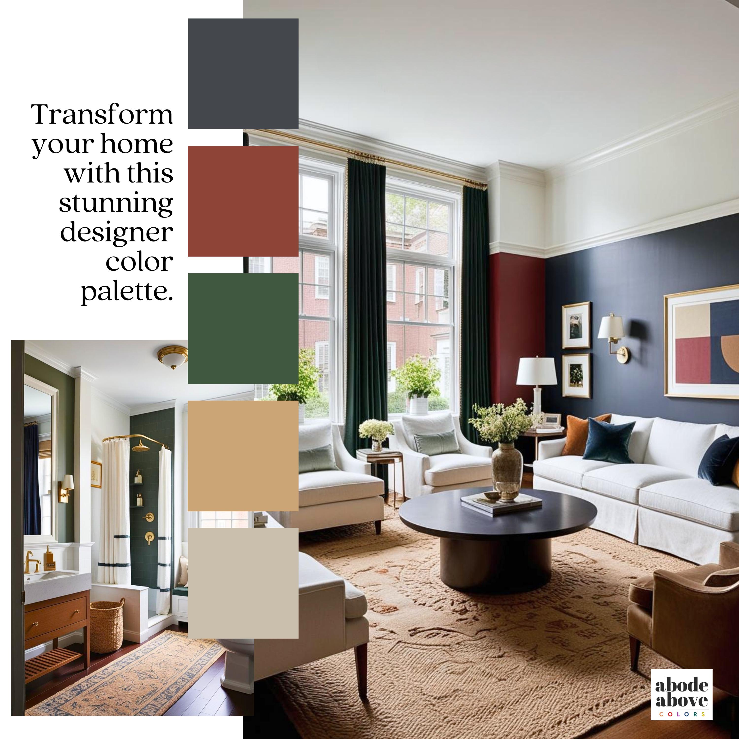 Dublin - Home Color Palette | Sherwin Williams Whole House Color Scheme ...