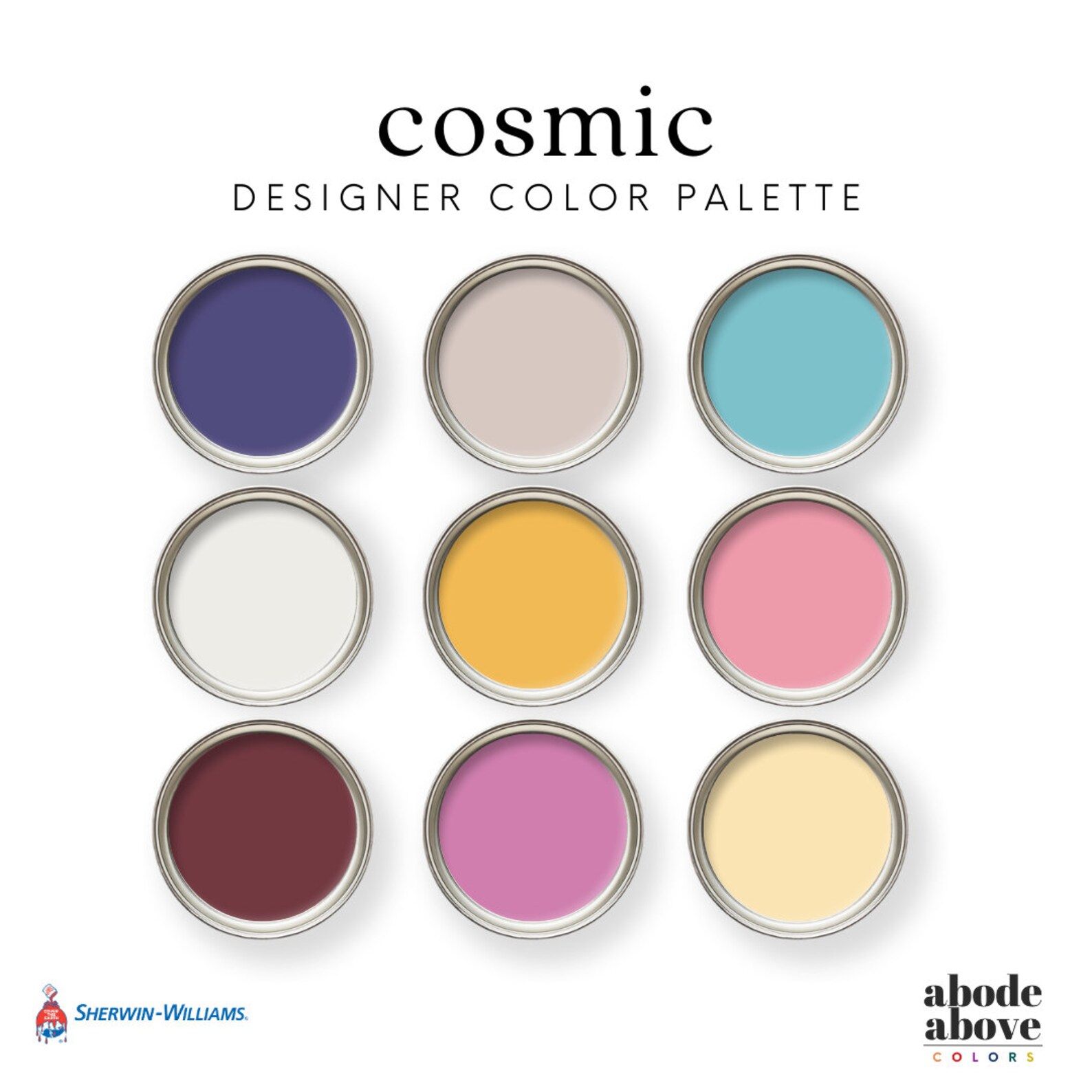Cosmic Home Color Palette Sherwin Williams 2024 Whole House Color ...