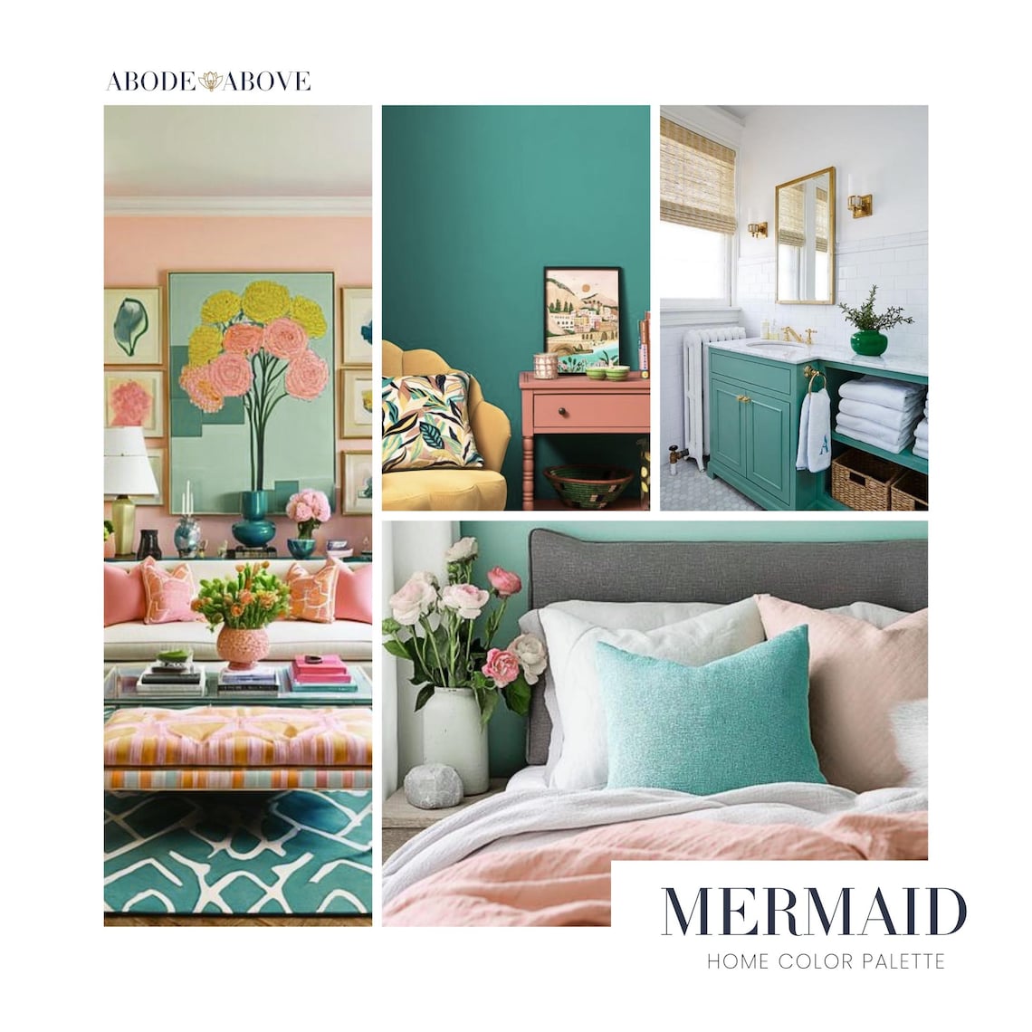 Mermaid Coastal Color Palette | Sherwin-williams Paint Scheme (PDF) - Etsy
