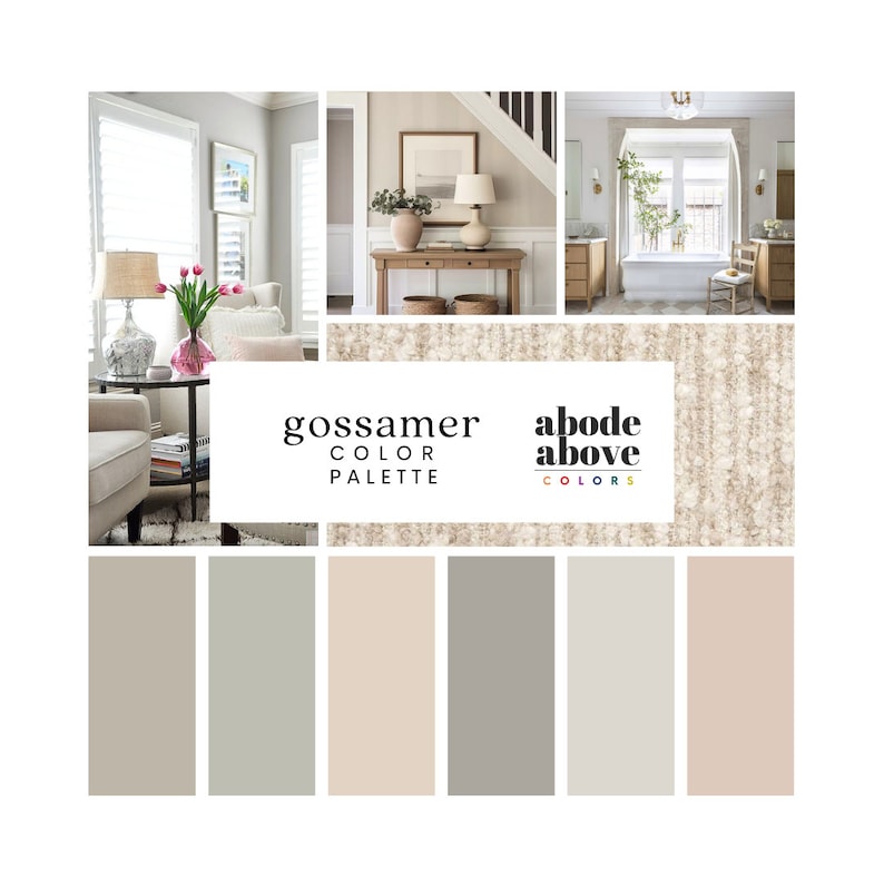 Gossamer - Home Color Palette | Sherwin Williams Whole House Color ...