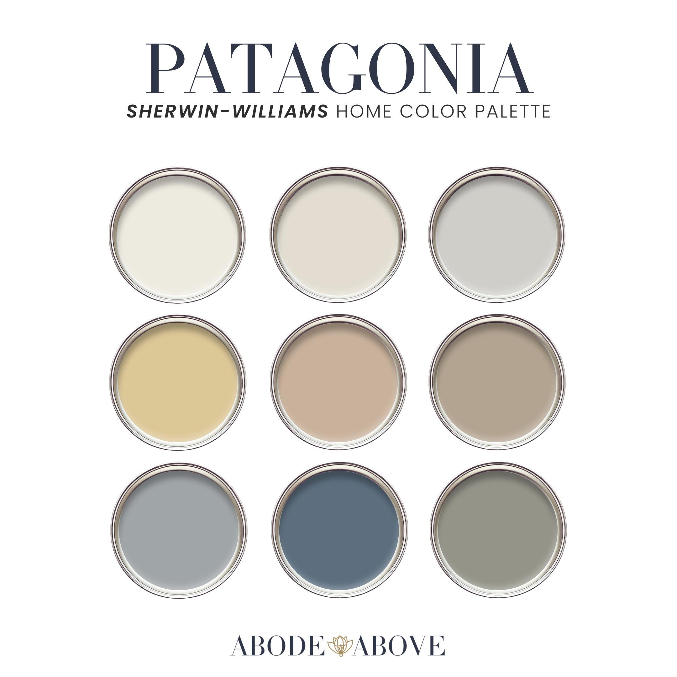 Patagonia Home Color Palette – Sherwin-williams Farmhouse Paint Scheme ...