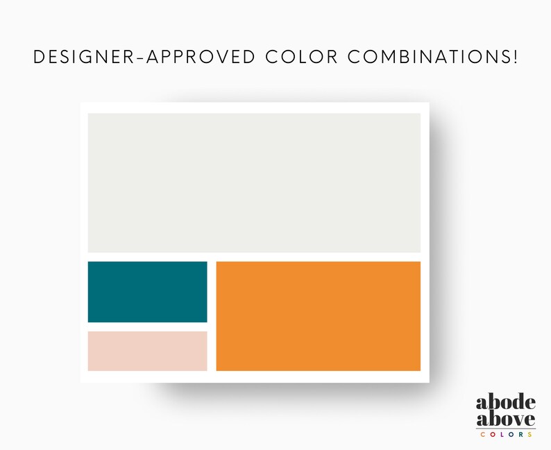 Risa Interior Design Color Palette With Hex Codes for Procreate Orange ...