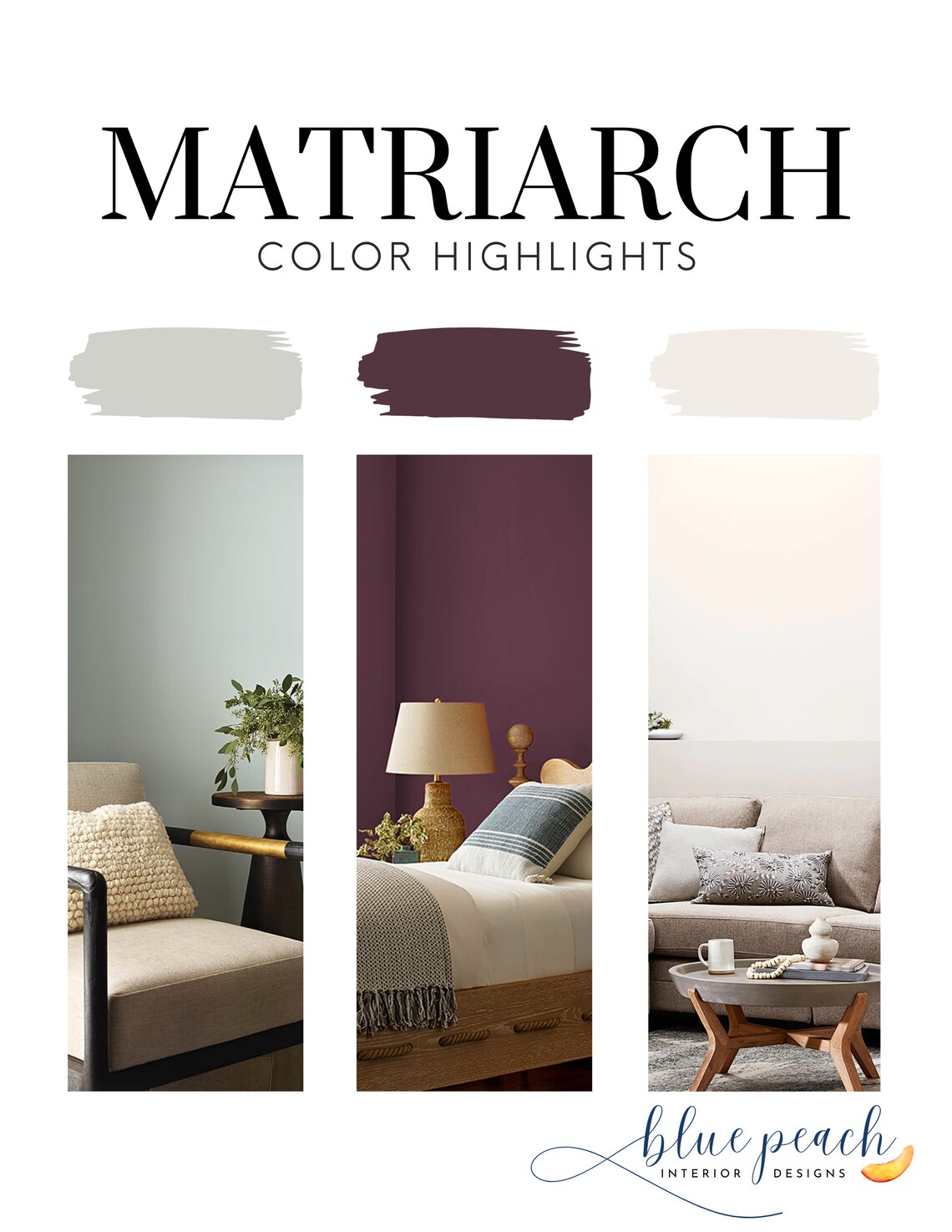 Matriarch Interior Design Color Palette With Hex Codes for - Etsy