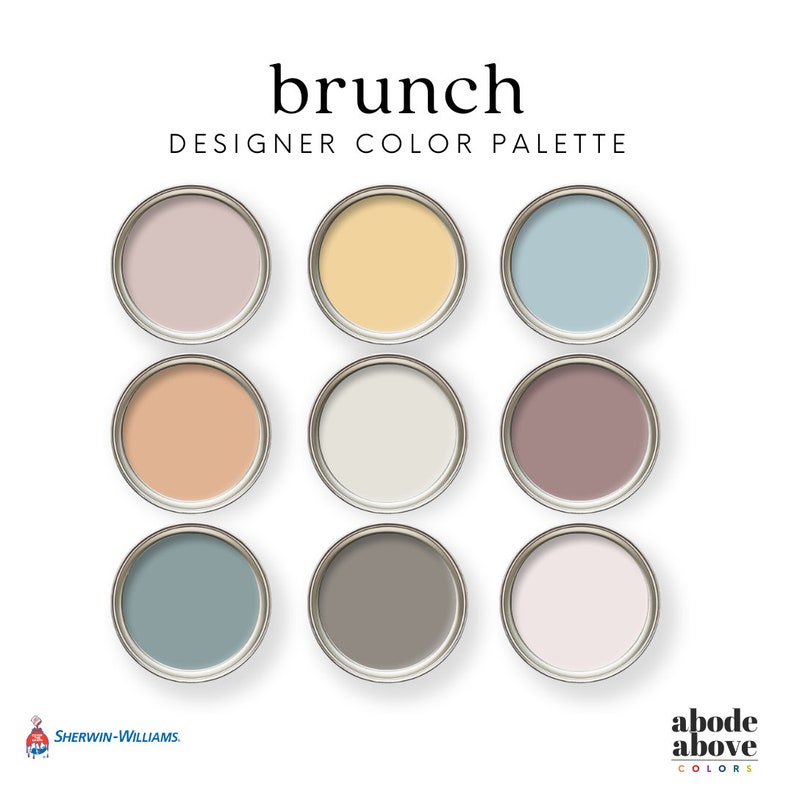 Brunch Home Color Palette Sherwin Williams 2024 Whole House Color ...