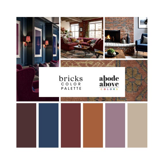 Esquemas De Pintura De Color Rojo Y Tostado