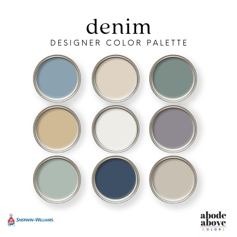 Denim - Home Color Palette | Sherwin Williams 2025 Whole House Color ...