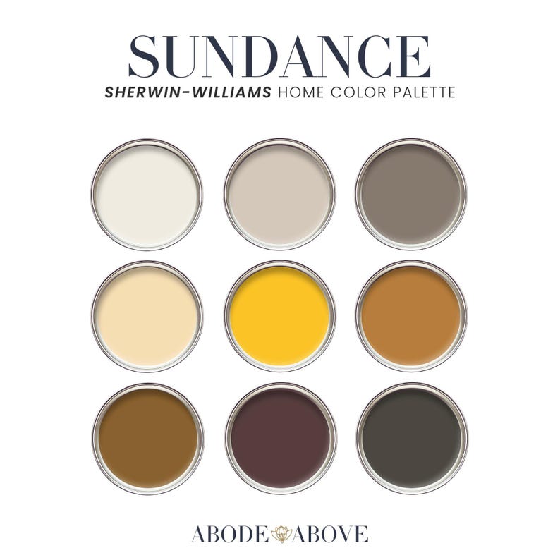 Sherwin-williams Sundance Color Palette | Vintage Farmhouse (digital ...