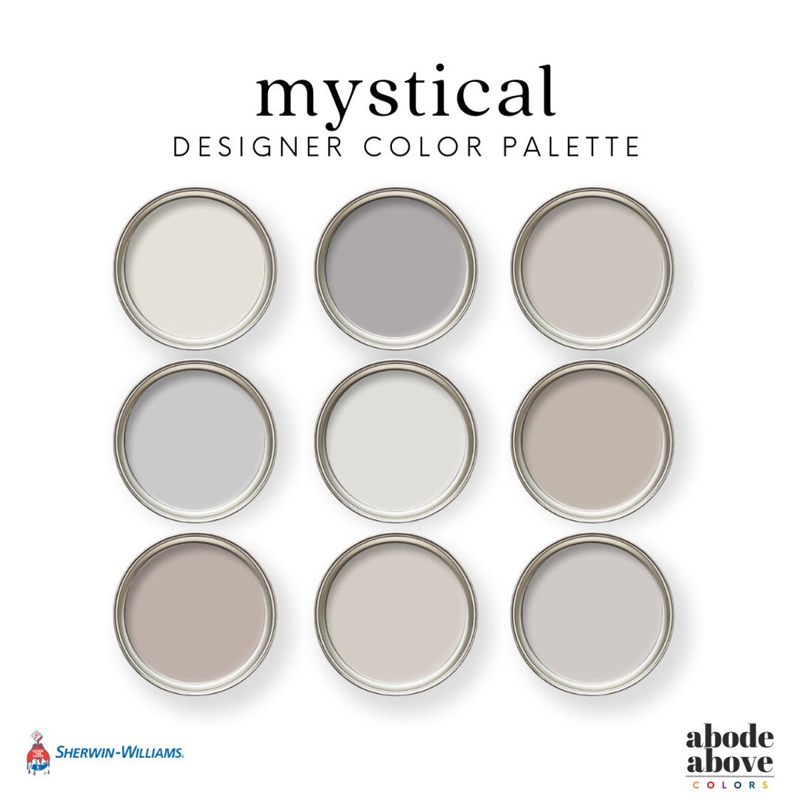 Mystical - Home Color Palette | Sherwin Williams Whole House Color ...