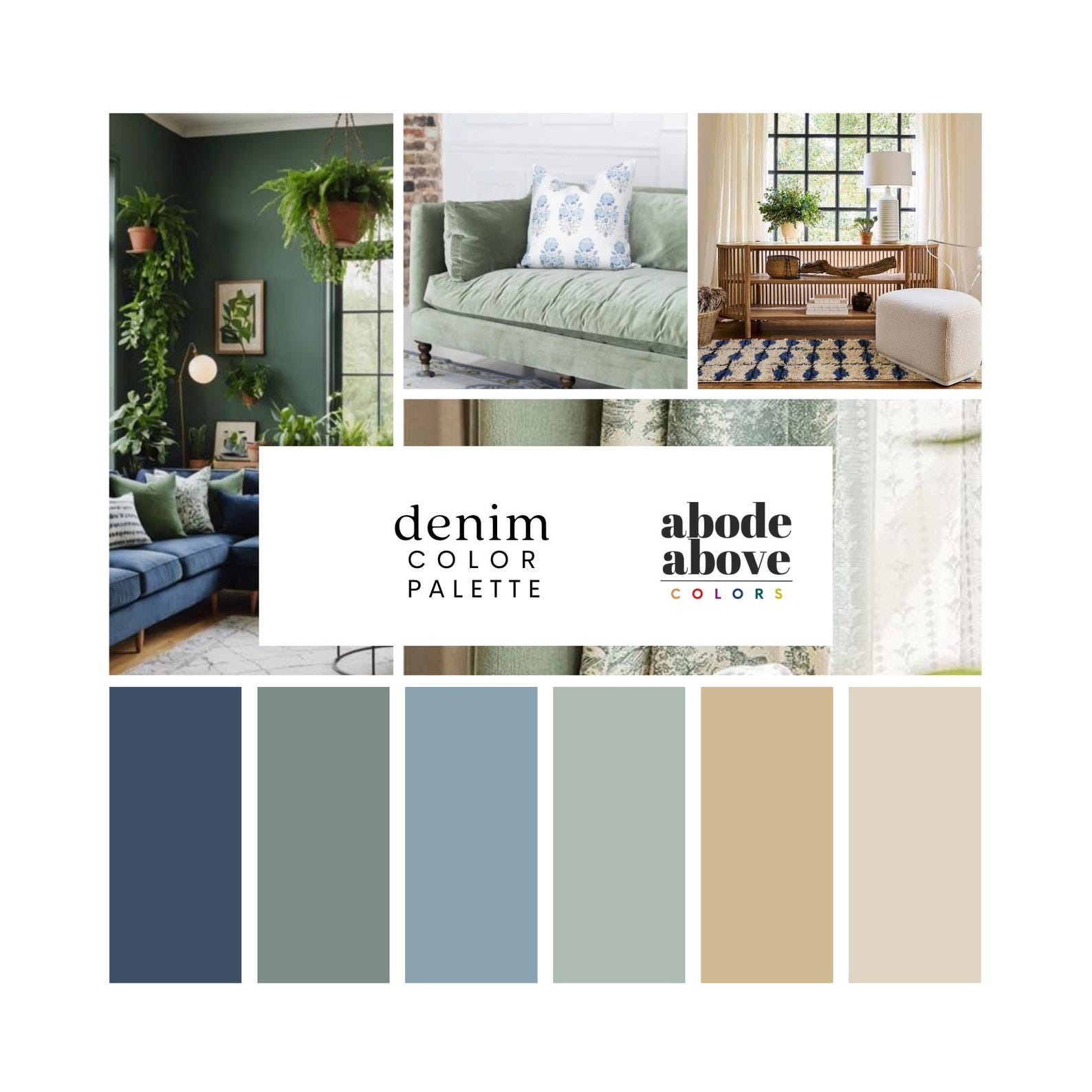 Denim - Home Color Palette | Sherwin Williams 2025 Whole House Color ...