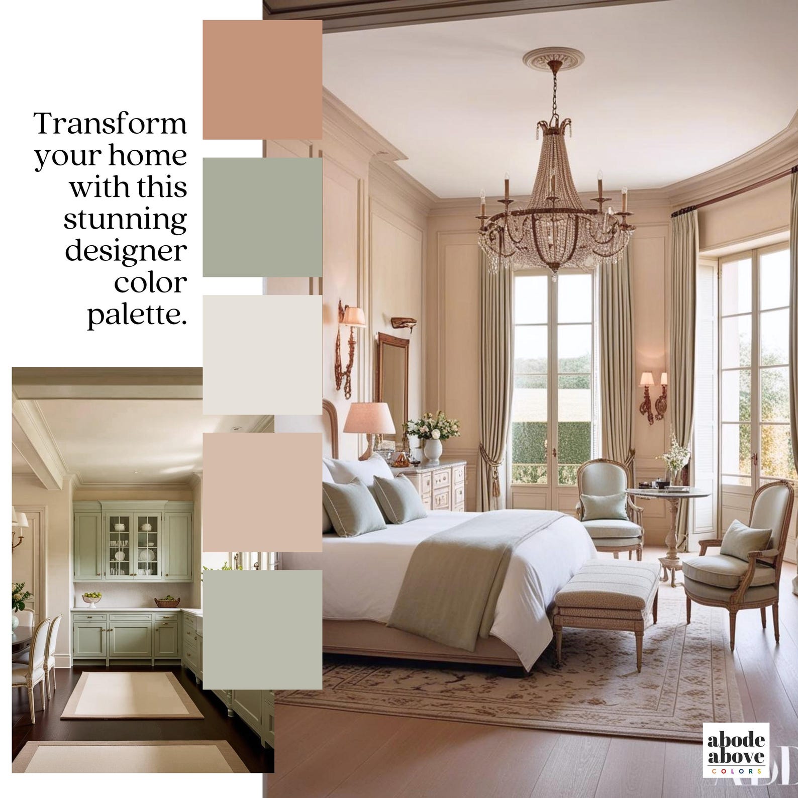 Jasmine Tea - Home Color Palette | Sherwin Williams Whole House Color ...
