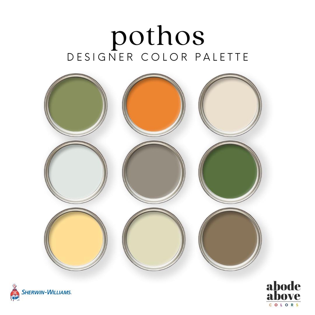Pothos - Home Color Palette | Sherwin Williams Whole House Color Scheme ...