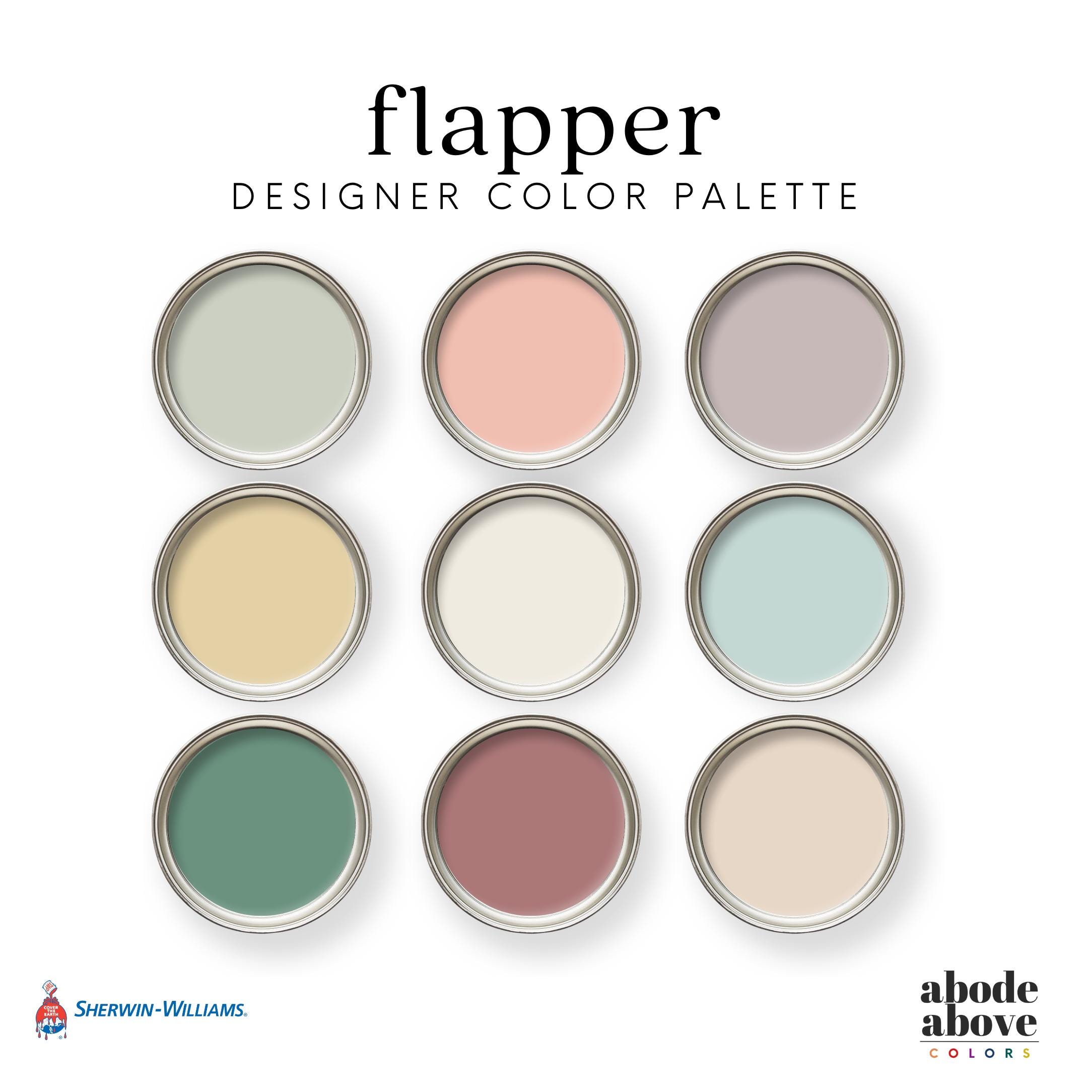 Flapper - Home Color Palette | Sherwin Williams Whole House Color ...