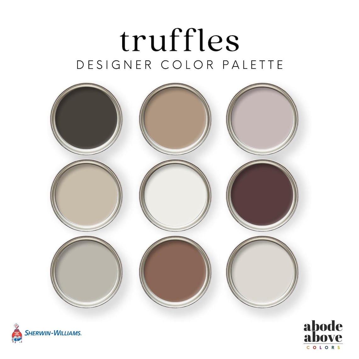 Truffles - Home Color Palette | Sherwin Williams Whole House Color ...