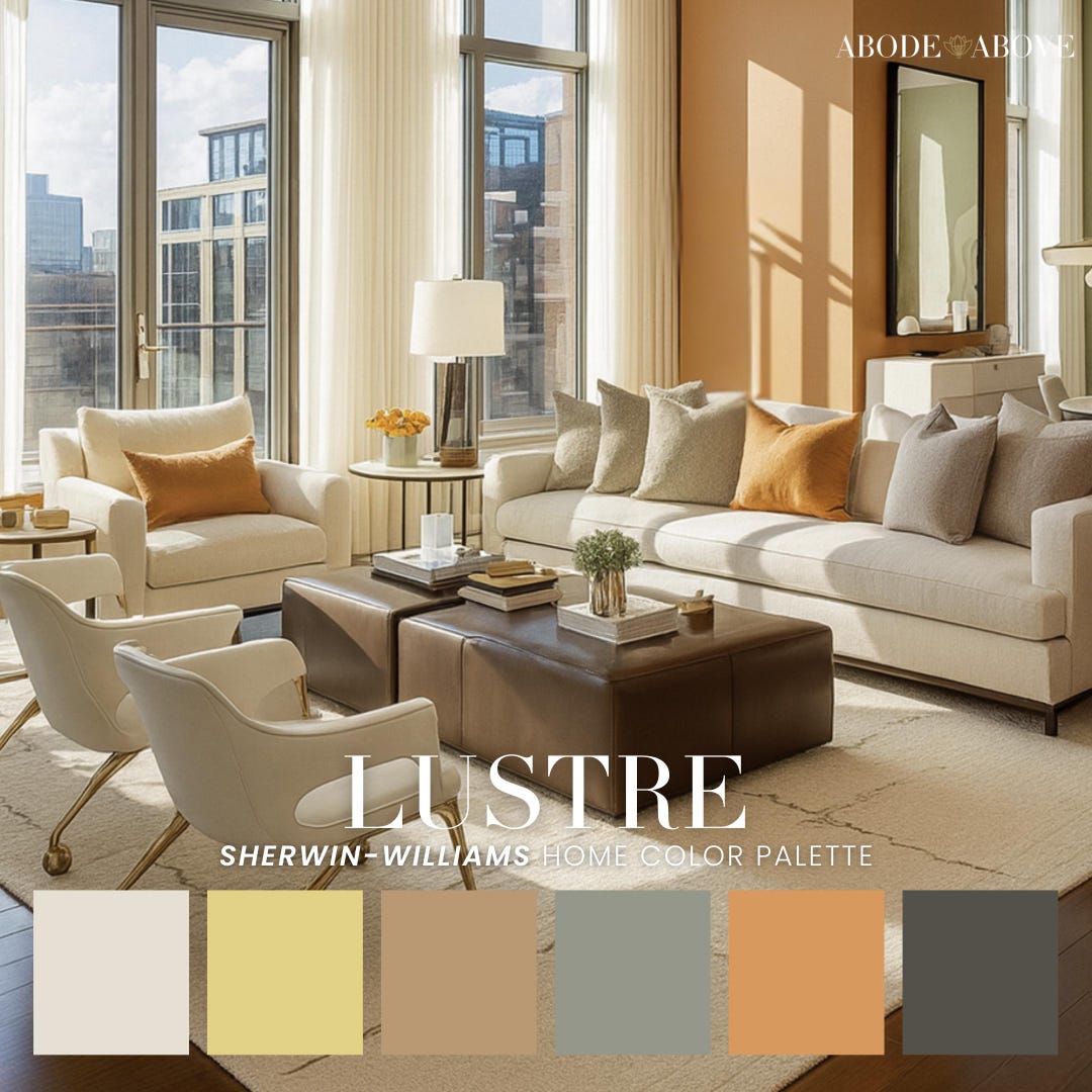 Lustre Home Color Palette | Vintage Eclectic Interior Paint Scheme (PDF ...